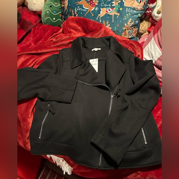 Max Studio | Jackets & Coats | Comfy Max Studio Side Zip Motorcycle ...